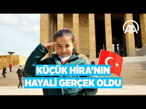 Hakkarili küçük Hira'nın Anıtkabir hayali gerçek oldu