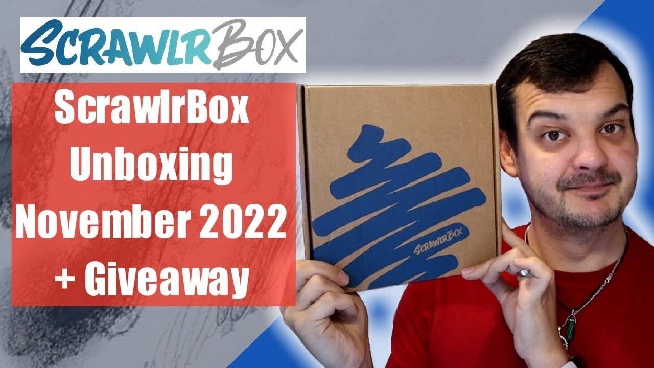 Scrawlrbox Unboxing November 2022 Giveaway Youtube
