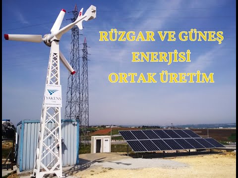 RÜZGAR TÜRBİNİ VE GÜNEŞ PANELİ HİBRİT ELEKTRİK ÜRETİMİ 10 KW