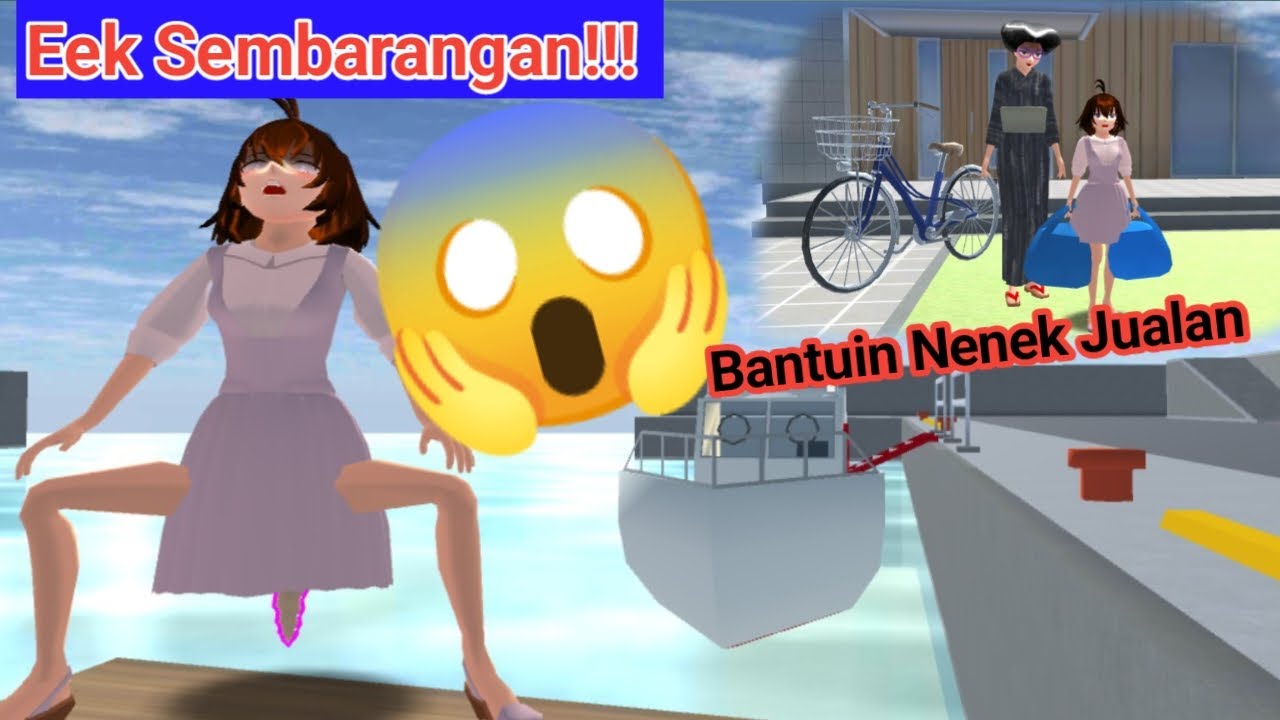 Eek Sembarangan!!! Bantu Nenek Jualan Cilok || Sakura School Simulator ...