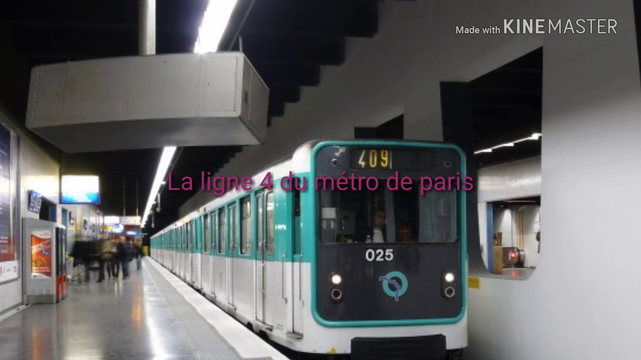 Ligne 4 (métro) : Photo de la ligne - YouTube