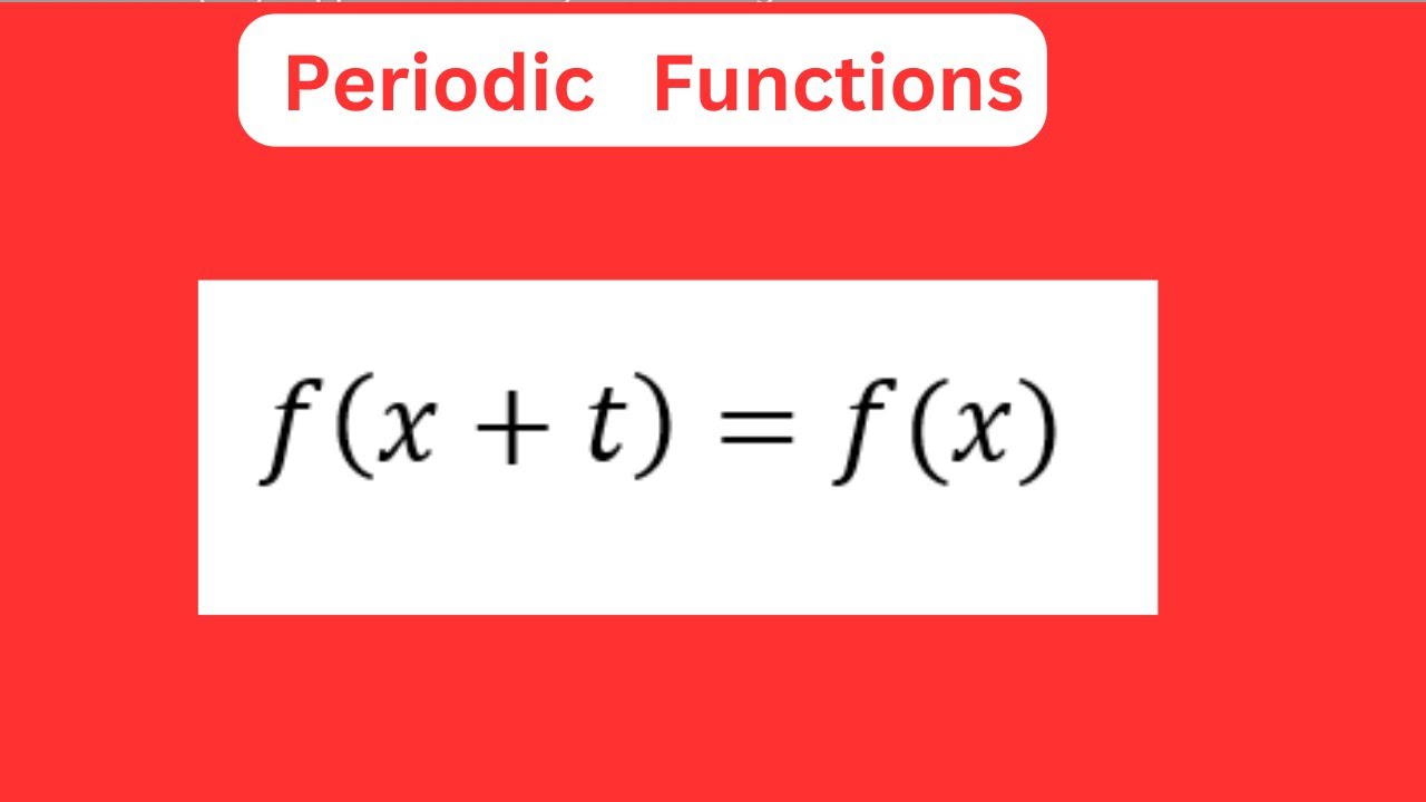 Periodic functions concept overview - YouTube