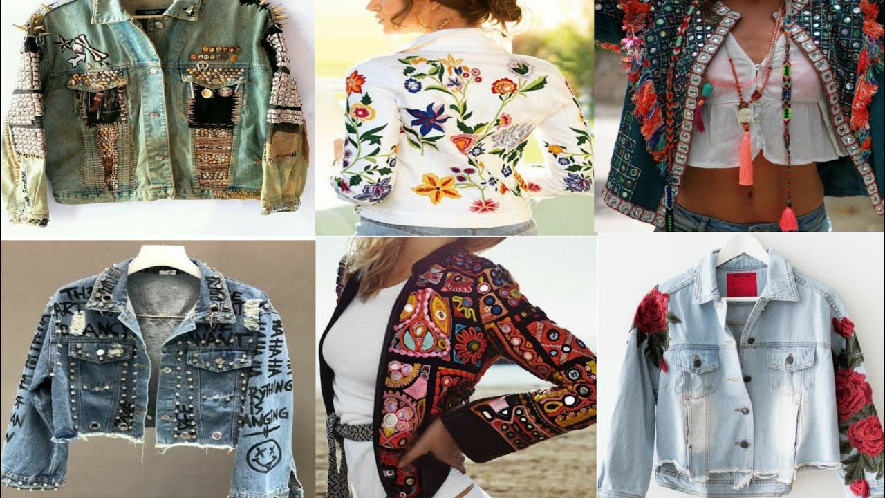 Most beautiful Embroidered Denim jacket design for teens/women's ...