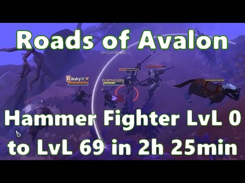 Hammer Fighter Level 0 to Level 69 in 2 hours and 25 minutes - Albion ...