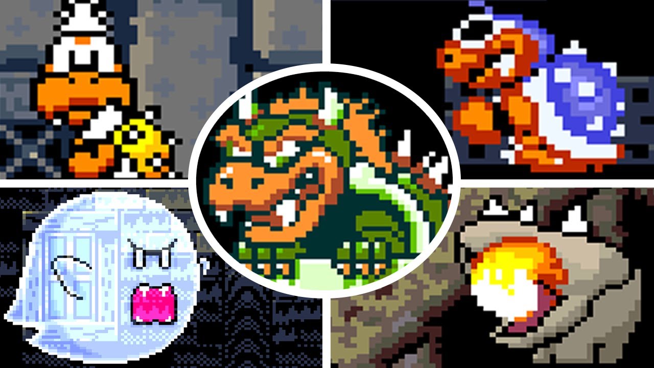 Super Mario World - All Bosses - YouTube