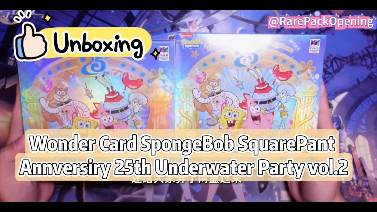 #unboxing Wonder Card SpongeBob SquarePant Annversiry 25th Underwater ...