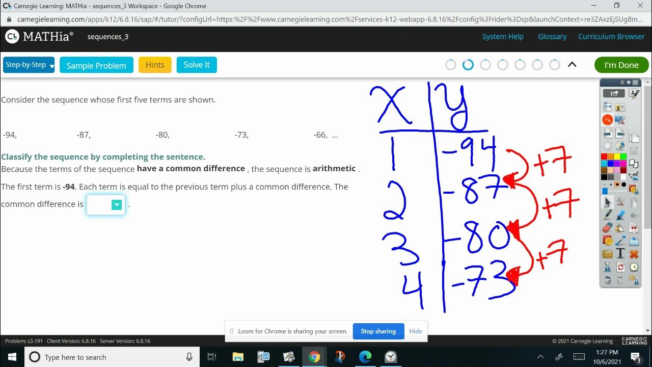 MATHia Writing Explicit Formulas - YouTube