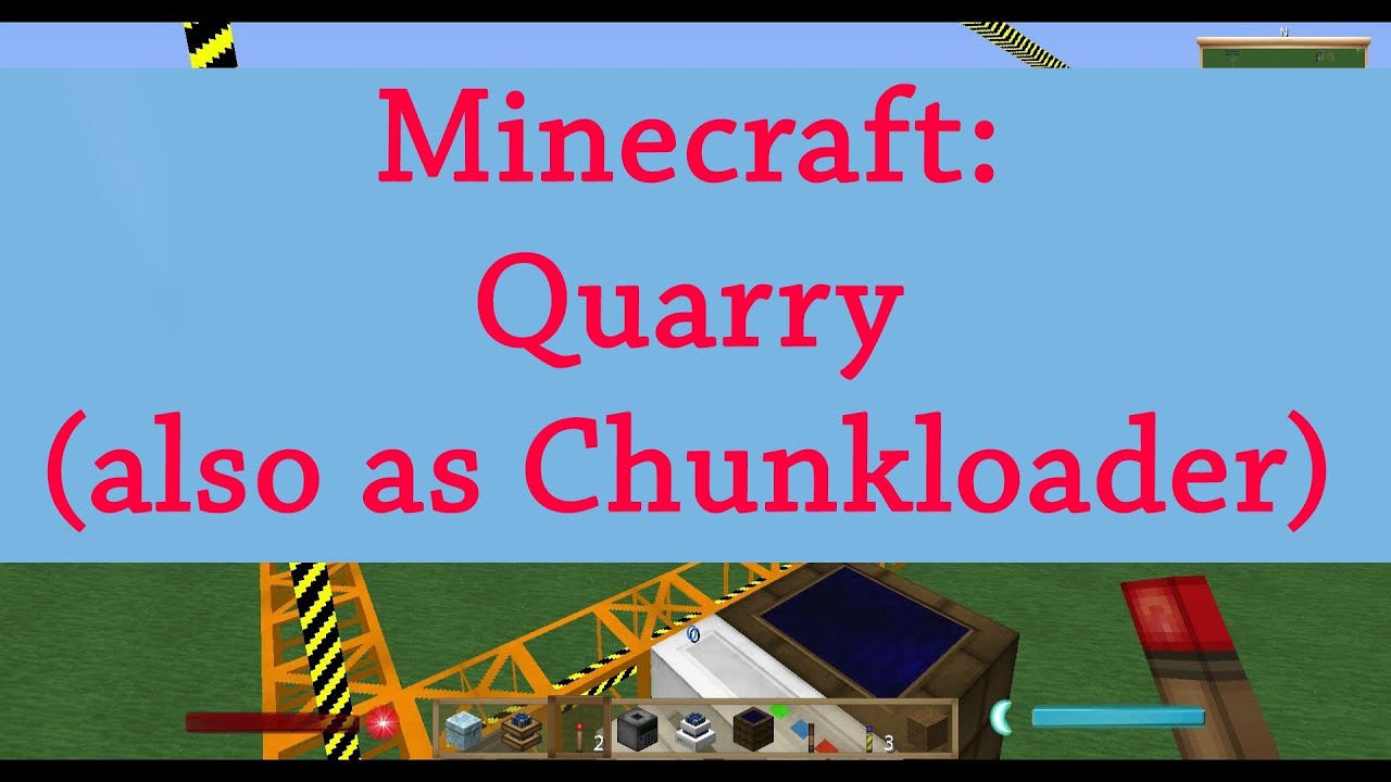 Minecraft Tutorial: Setting up a Quarry & also using the Quarry as ...