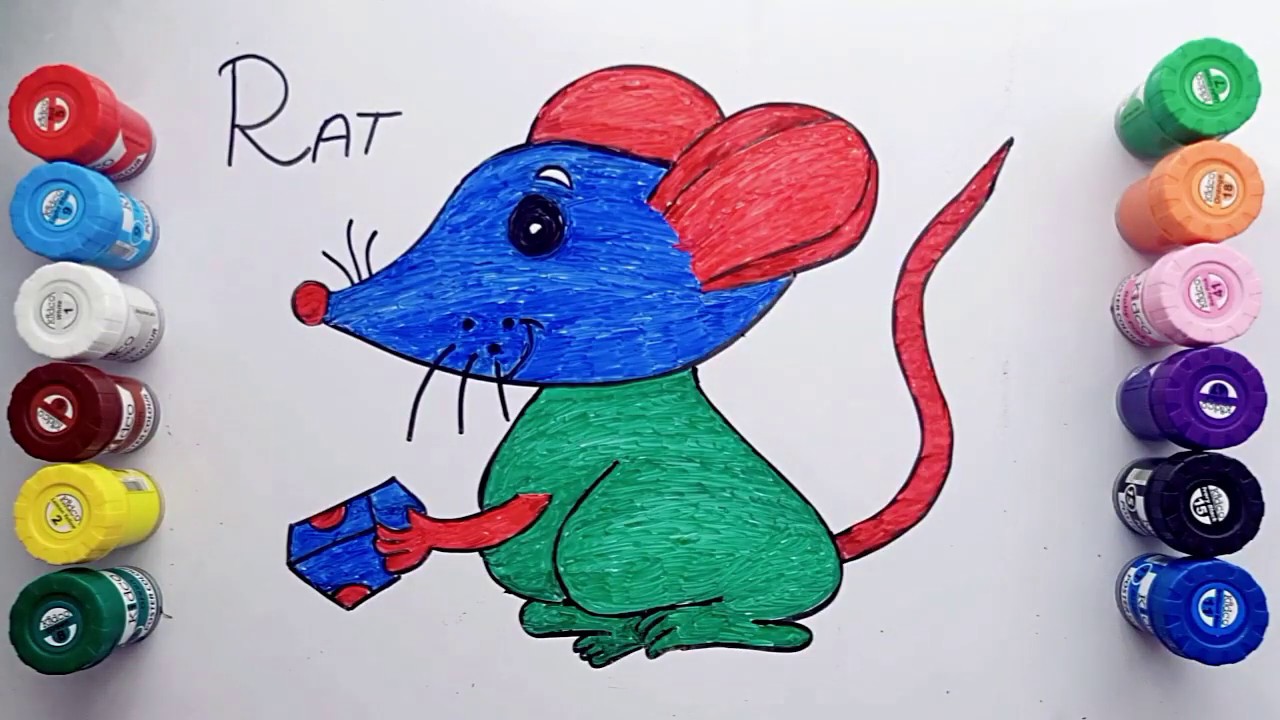 How to Draw Rat Step by Step Easy |Rat Drawing for Kids |Rat Drawing ...