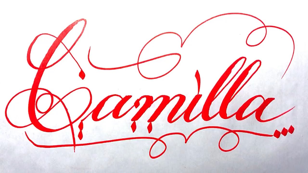 Camilla Name Signature Calligraphy Status | #moderncalligraphy #cursive #YearofYou #camilla ...