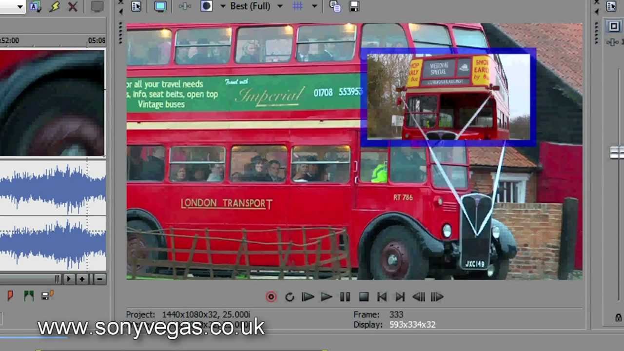 Sony Vegas PIP Tutorial Part 1 - YouTube