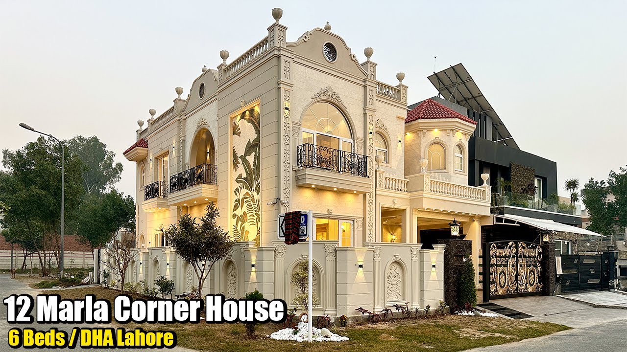 12 Marla Very Beautiful Corner House In Classical Design In DHA Rahbar ...