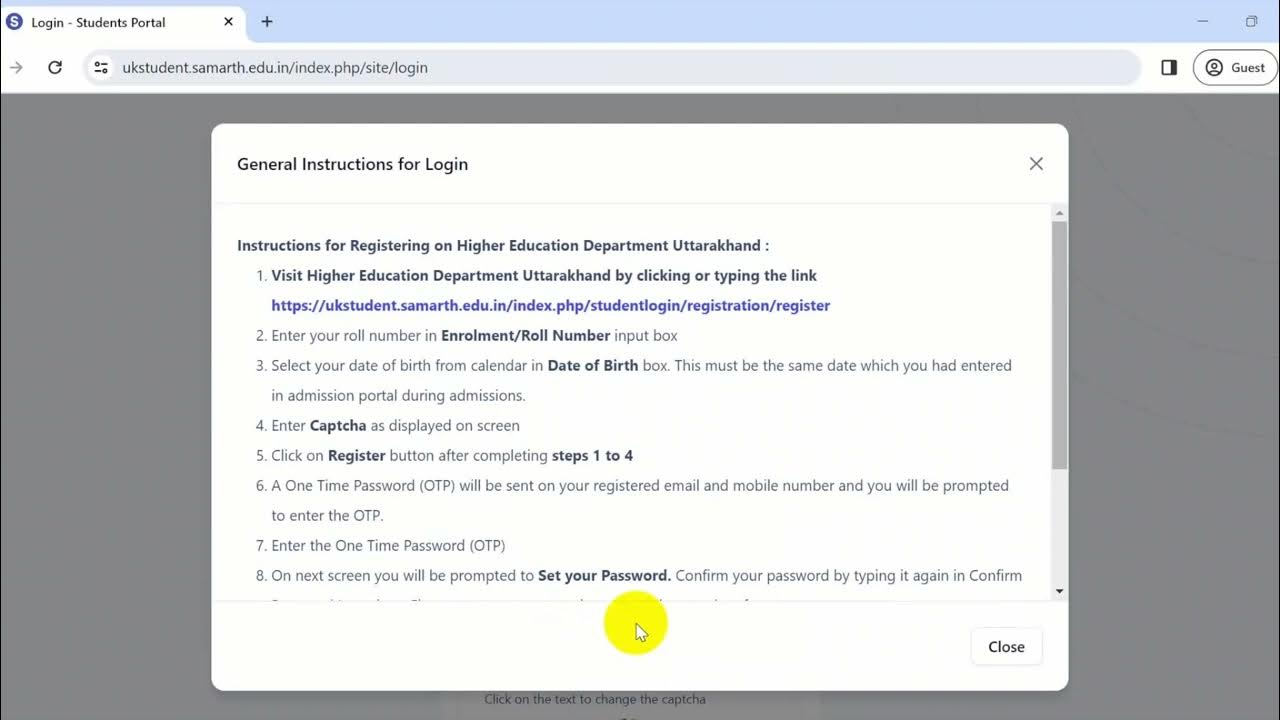 UK Student Portal Registration and Course Finalization - YouTube