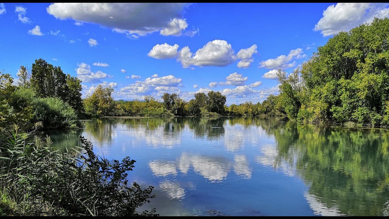 Ciclabile E4 "GiraSile" (o Restera) sul fiume Sile - tratto da Silea ...