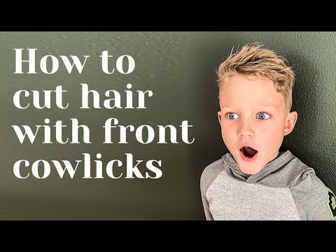 How to cut hair with front cowlicks and make them look good!