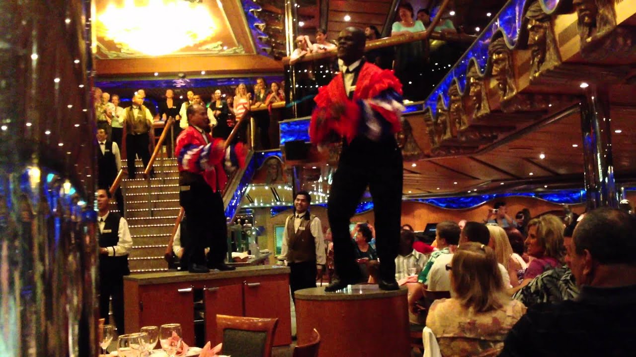 Carnival Victory Dancing Waiters.MOV - YouTube