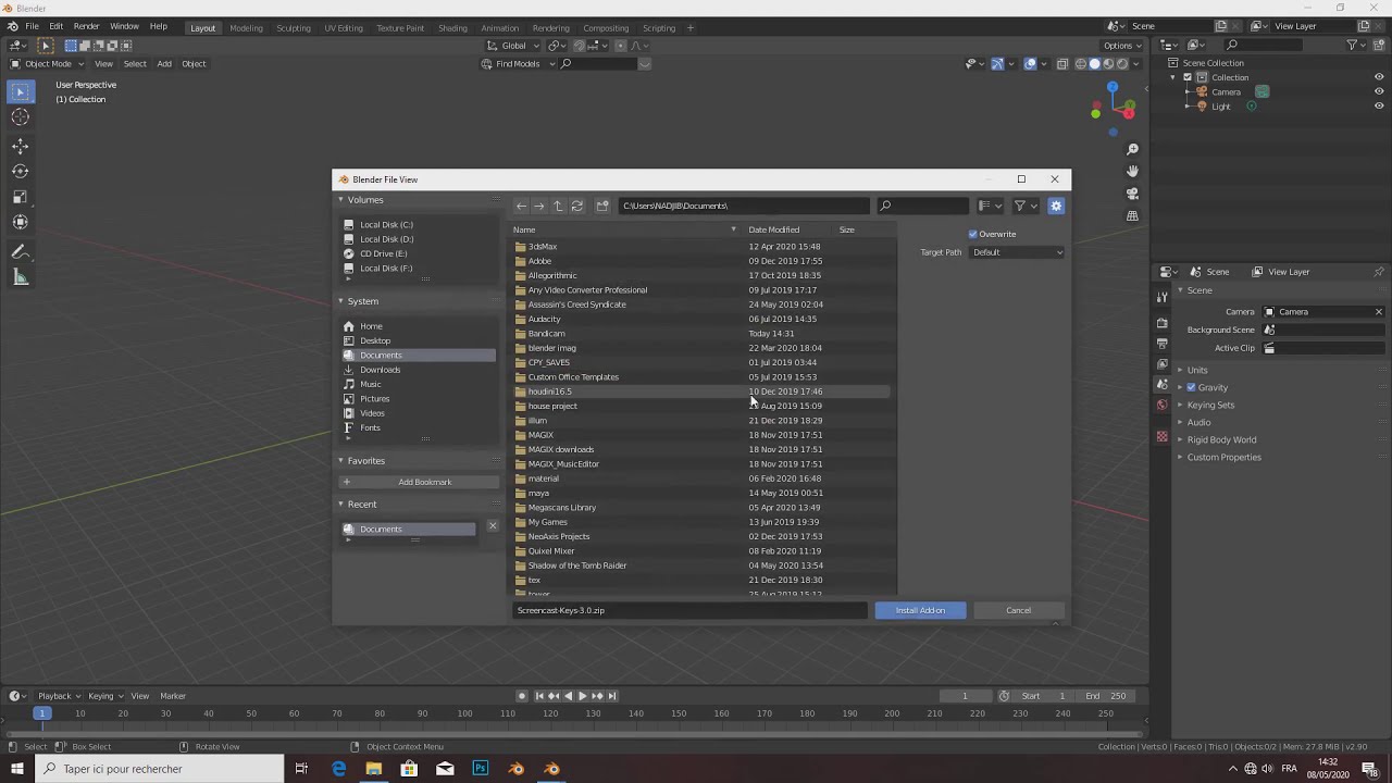 blender tutorial -Real snow addon in blender - YouTube