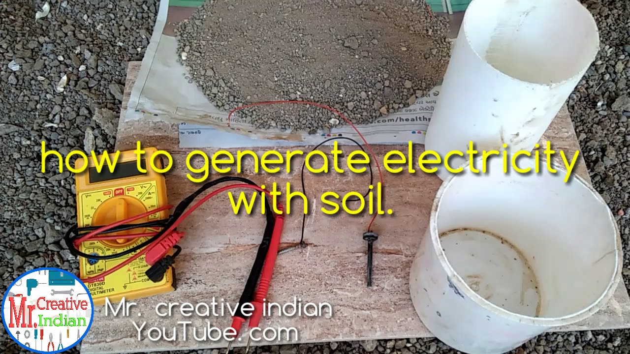Generate electricity with soil. Very very easy. - YouTube