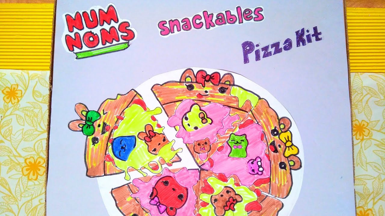 Num noms Snackables Pizza Kit || 3D Kendi yaptığım - YouTube
