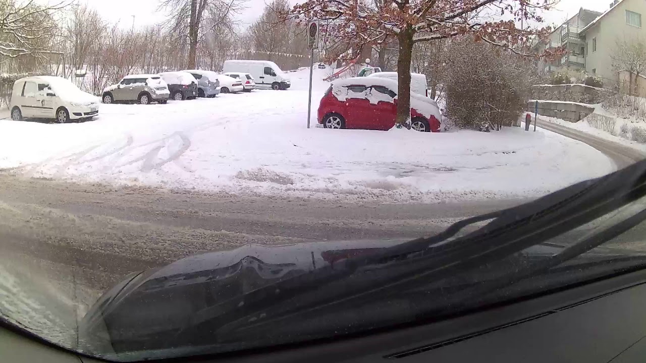 drive through snow road 2 - YouTube