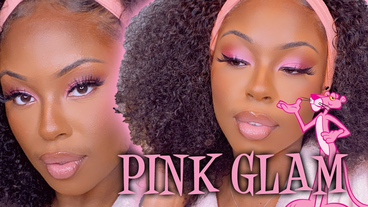SOFT EASY PINK GLAM || Pink Panther Inspired || Simple Makeup for Oily ...