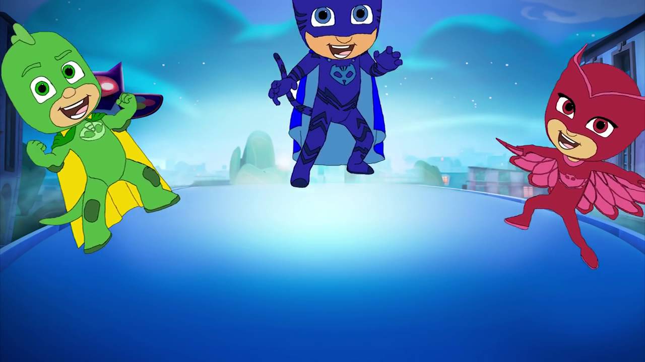 PJ Masks Catboy Owlette Gekko Cry At Beach with Masha When lost her Ice ...