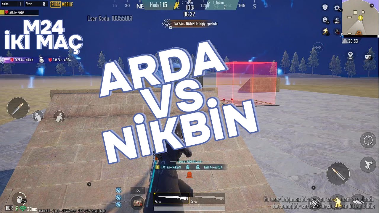 ÇOK KEYİFLİ ! ARDA VS NİKBİN - M24 İKİ MAÇ :) - YouTube