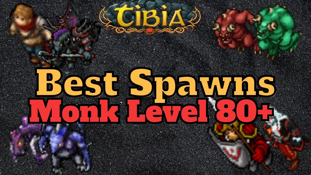 Where to hunt a Level 80 Monk [Tibia Solo Monk] - YouTube