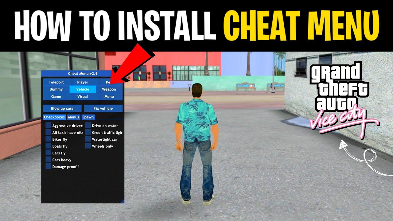 How To Install Cheat Menu in GTA Vice City (2024) With New Features ...
