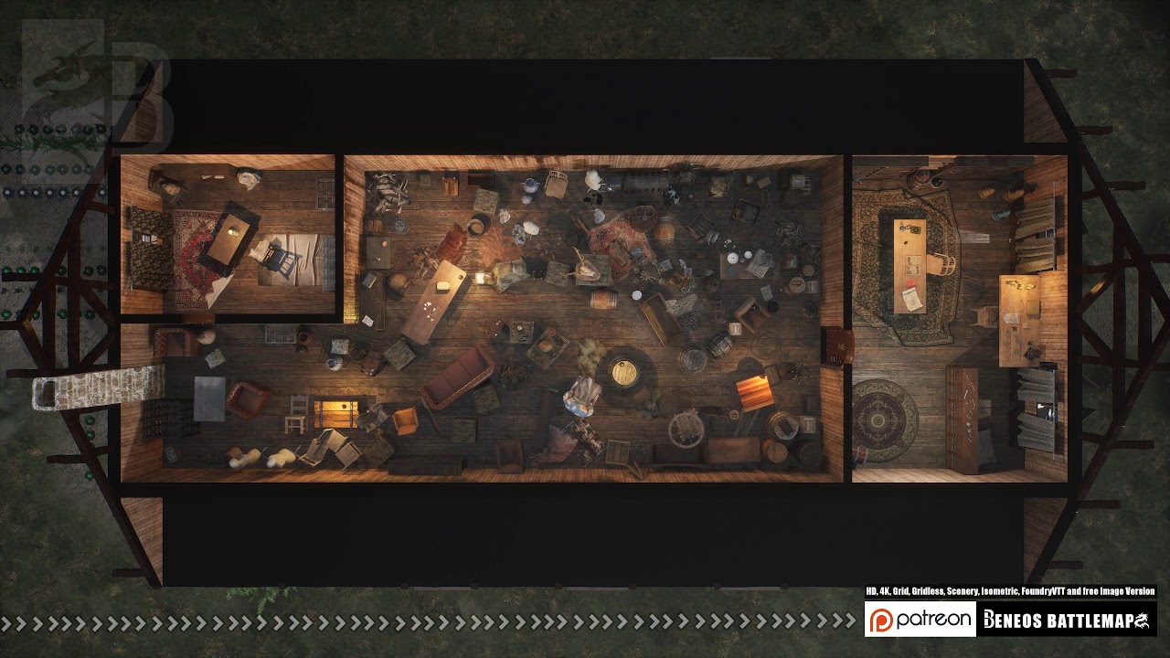 Beneos Battlemaps: Curse of Strahd - Vallaki Burgonmaster 3F [Animated ...