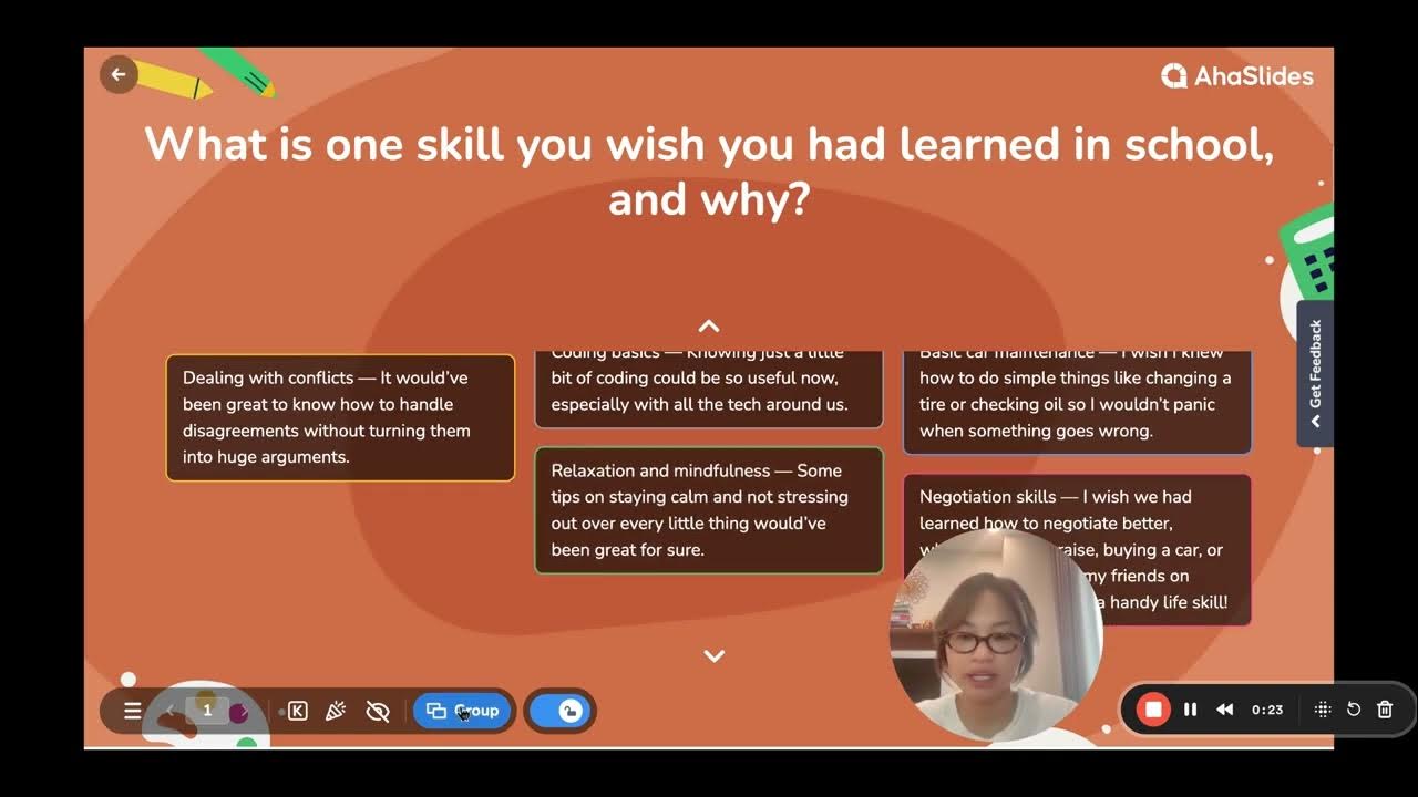 [1 min Tutorial] How to use AI Grouping feature on AhaSlides' Open-ended slide - YouTube