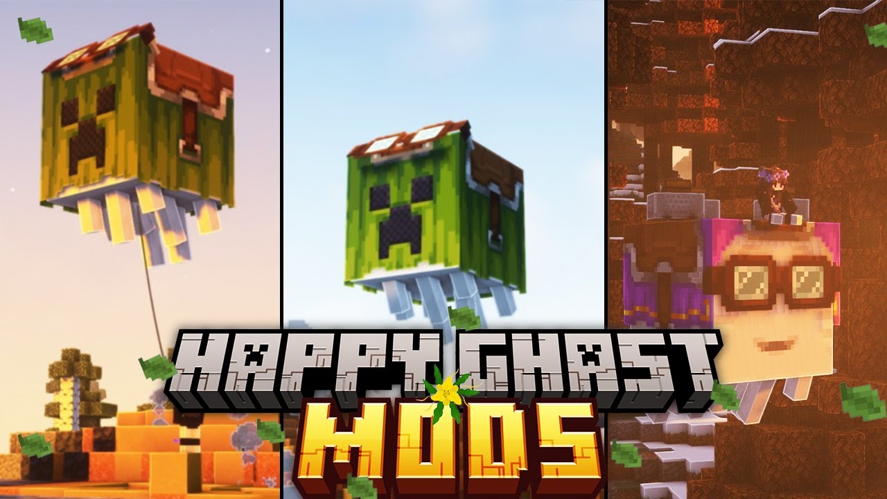 TOP 5 Minecraft Happy Ghast Mods For Fabric & Forge (1.21.6+ ) - YouTube
