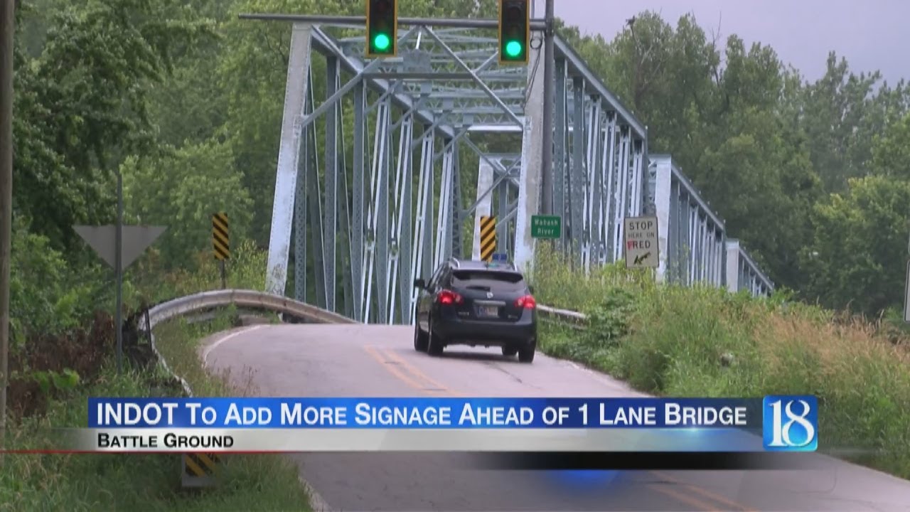 INDOT to add more signage ahead of one lane bridge in Battle Ground ...