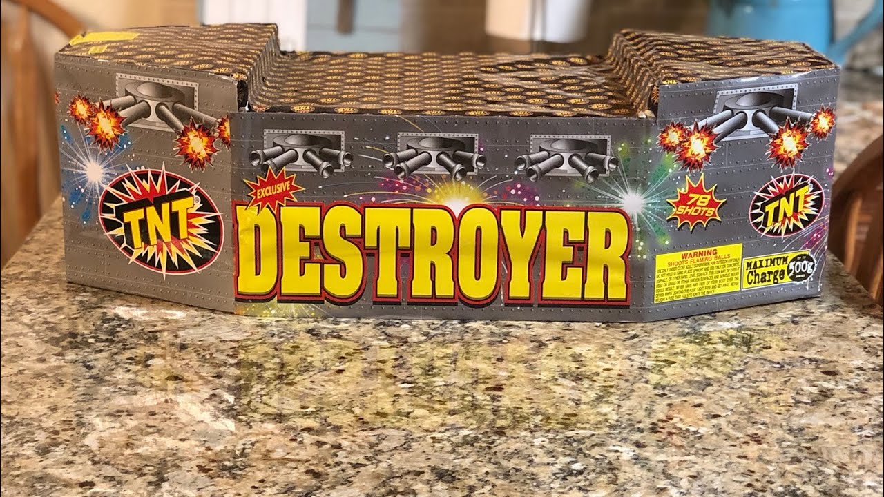 TNTs finest The destroyer firework - YouTube