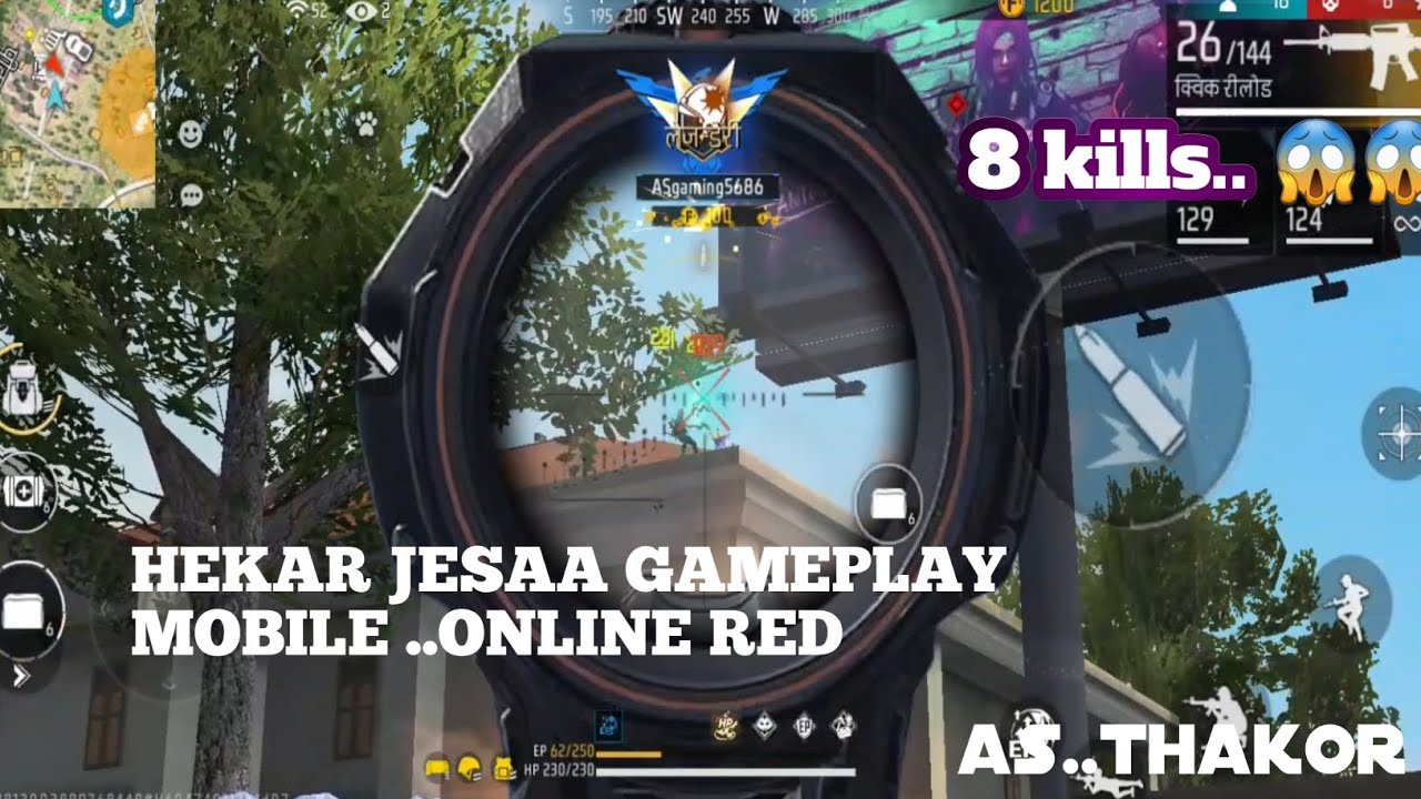 HEKAR JESAA GAMEPLAY MOBILE 8 kills Online hedshot rete FULL Mobile ...