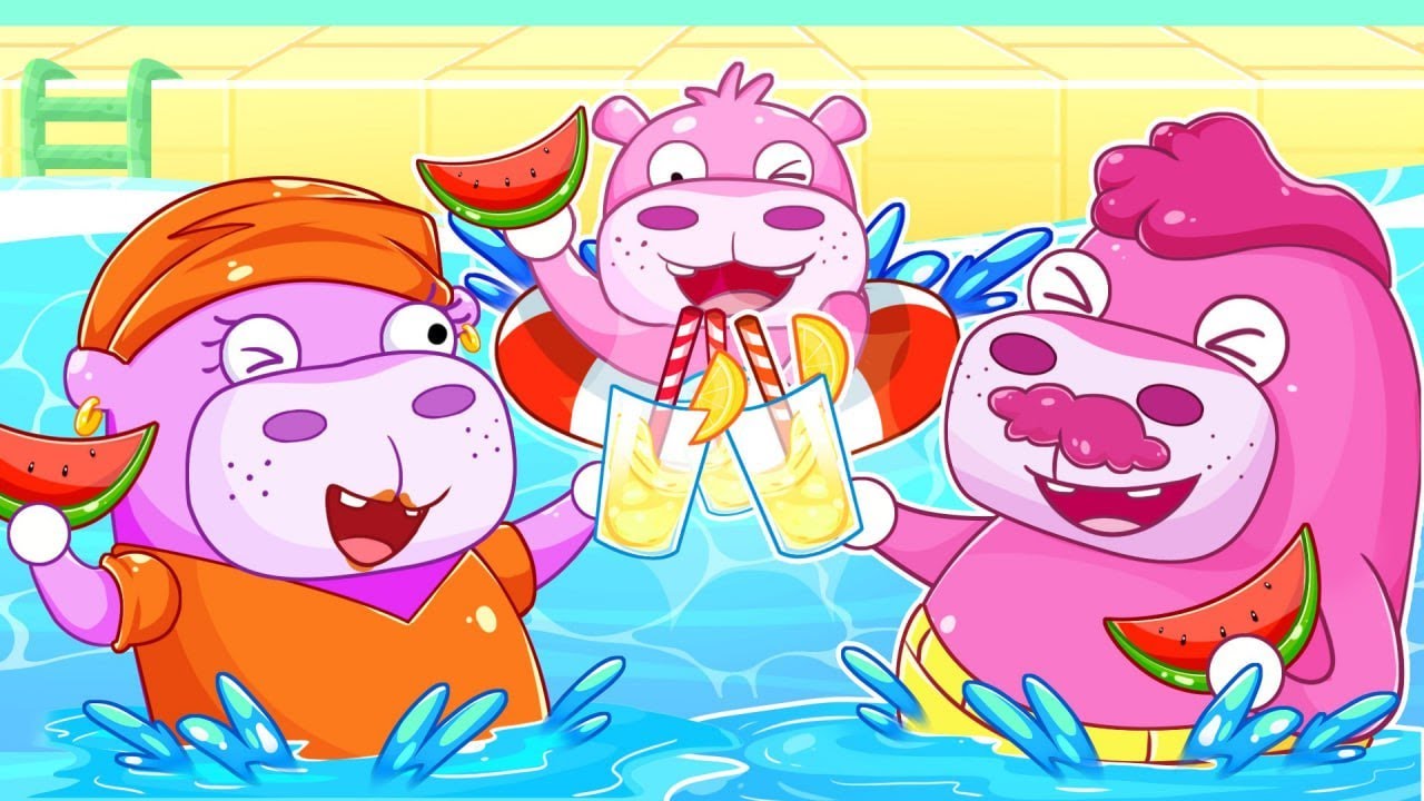 The Hippo Finds The Lake + More Best Kids Songs | Hippo Buno Nursery ...