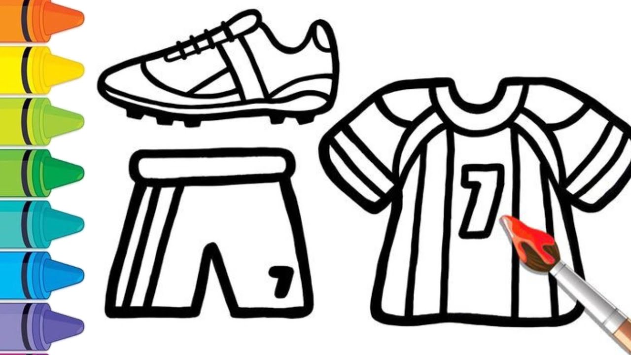 Sport Outfit Drawing, painting, and coloring for kids & toddler| Let's ...