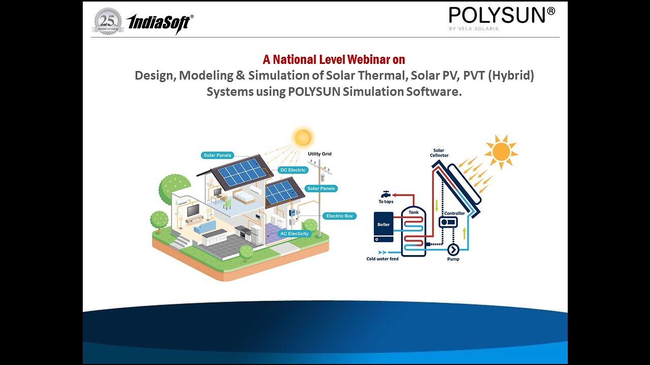 A Webinar on Design,Modeling & Simulation of Solar Thermal, Solar PV ...