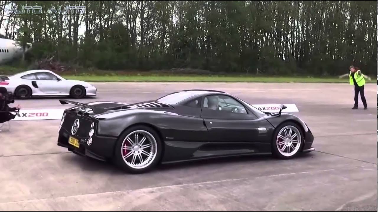 Pagani Zonda F VS Porsche 911 Turbo | Drag Race 2015 - YouTube