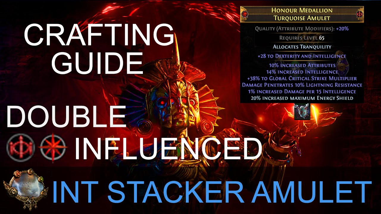 3.14 Crafting Guide: Double Influenced Int Stacker Amulet - YouTube