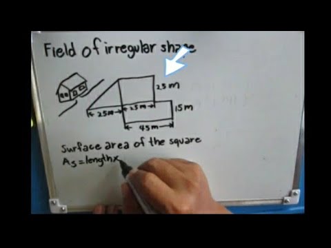 How to Find the Surface Area of Fields with Irregular Shape - YouTube