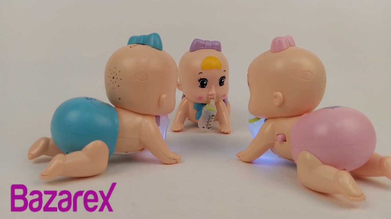Musical Crawling Baby Toy with Sound, Talking Baby Toy - YouTube