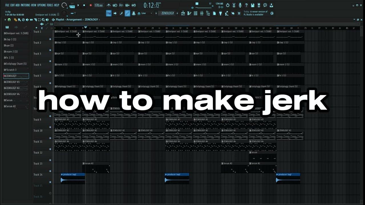 how to make jerk beats in 5 minutes (FL Studio Tutorial) - YouTube
