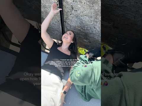 My friend kissing the Ireland Blarney Stone 🤭 #travel #foryou #shorts