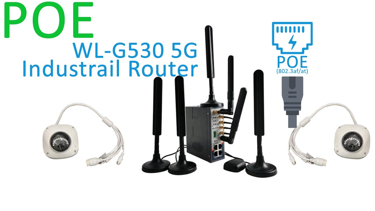 POE | WLINK G530 Industrial 5G POE Router | Overview - YouTube