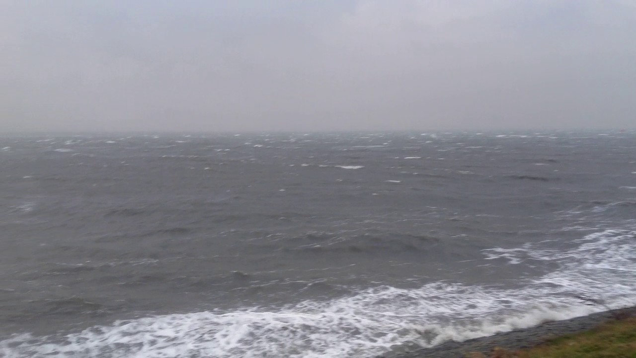 Storm Waddenzee Texel (Oudeschild) - YouTube