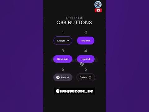 Beyond Boring Unique CSS Button Designs #frontend #webdesign #coding - YouTube