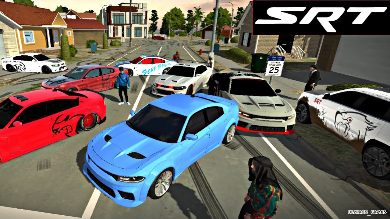 HELLCATS AND TRACKHAWK CAR MEET in car parking multiplayer 🔥 - YouTube