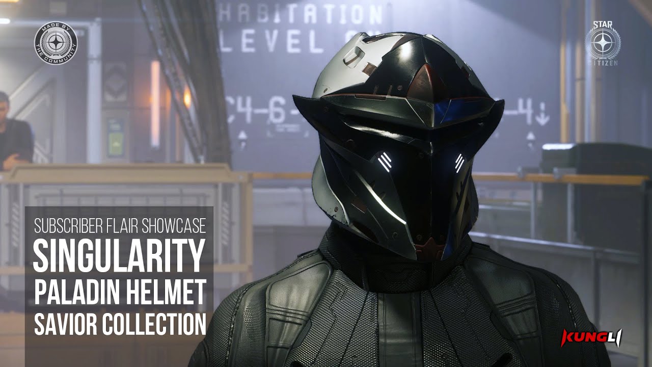 Savior Collection "Singularity" Paladin Helmet Showcase - Subscriber Flair | Star Citizen - YouTube