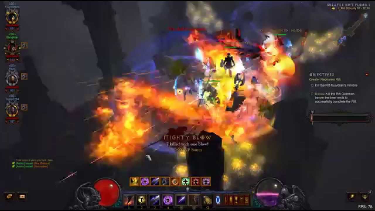 Diablo III HC S4 4 player Grift 57 Wizard point of view in 10m08s - YouTube